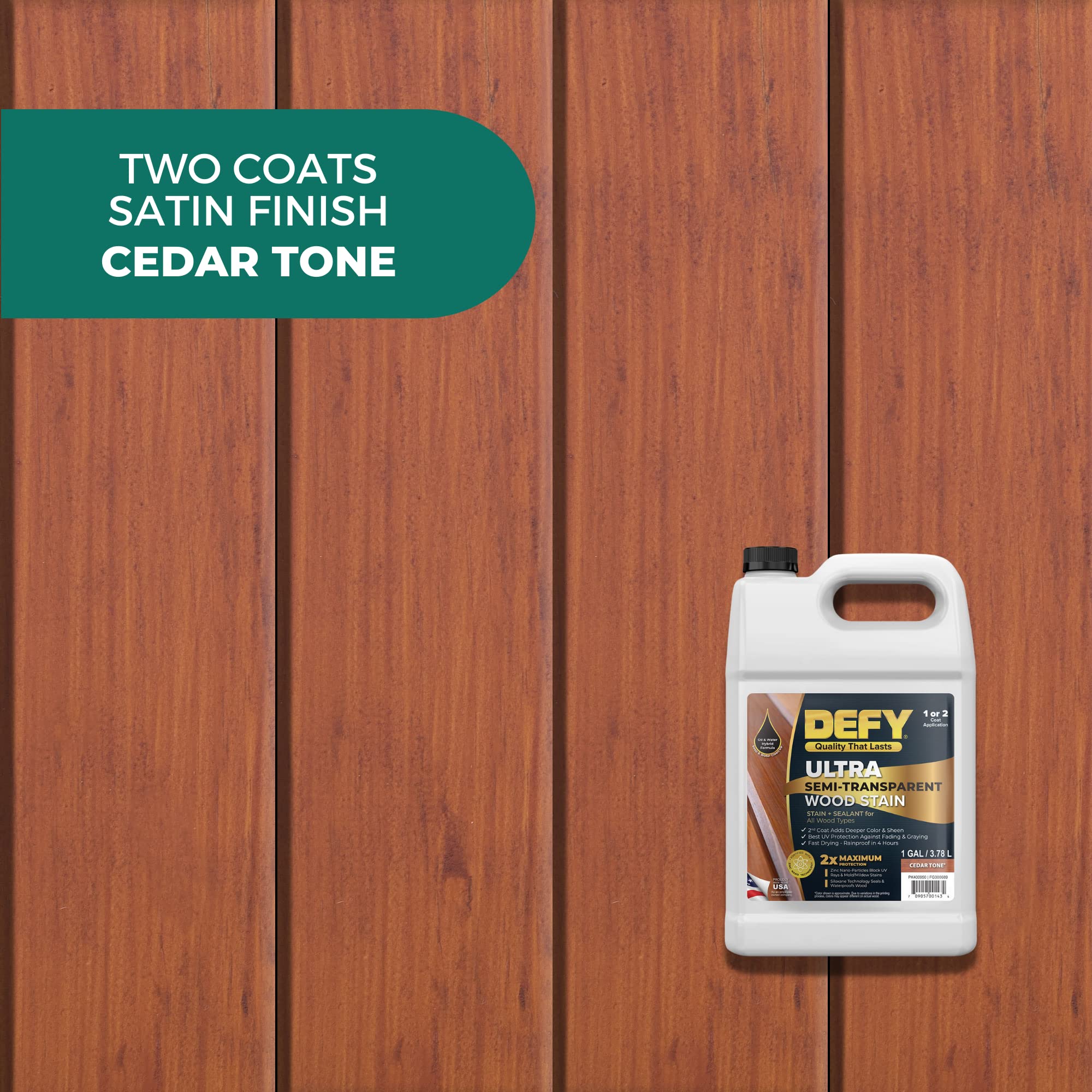 Mua DEFY Ultra Semi-Transparent Outdoor Wood Stain and Sealer in One ...
