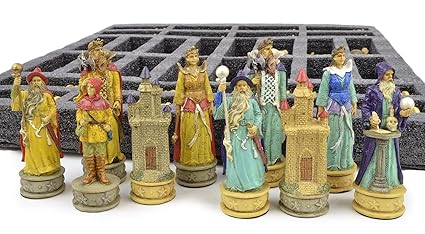 Amazon.com: Themed Chessmen: Fantasy Wizard Chess Pieces: Toys & Games
