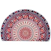 Amazon.com: yolecan Half Round Bohemian Bathroom Rug,Ultra Soft and ...