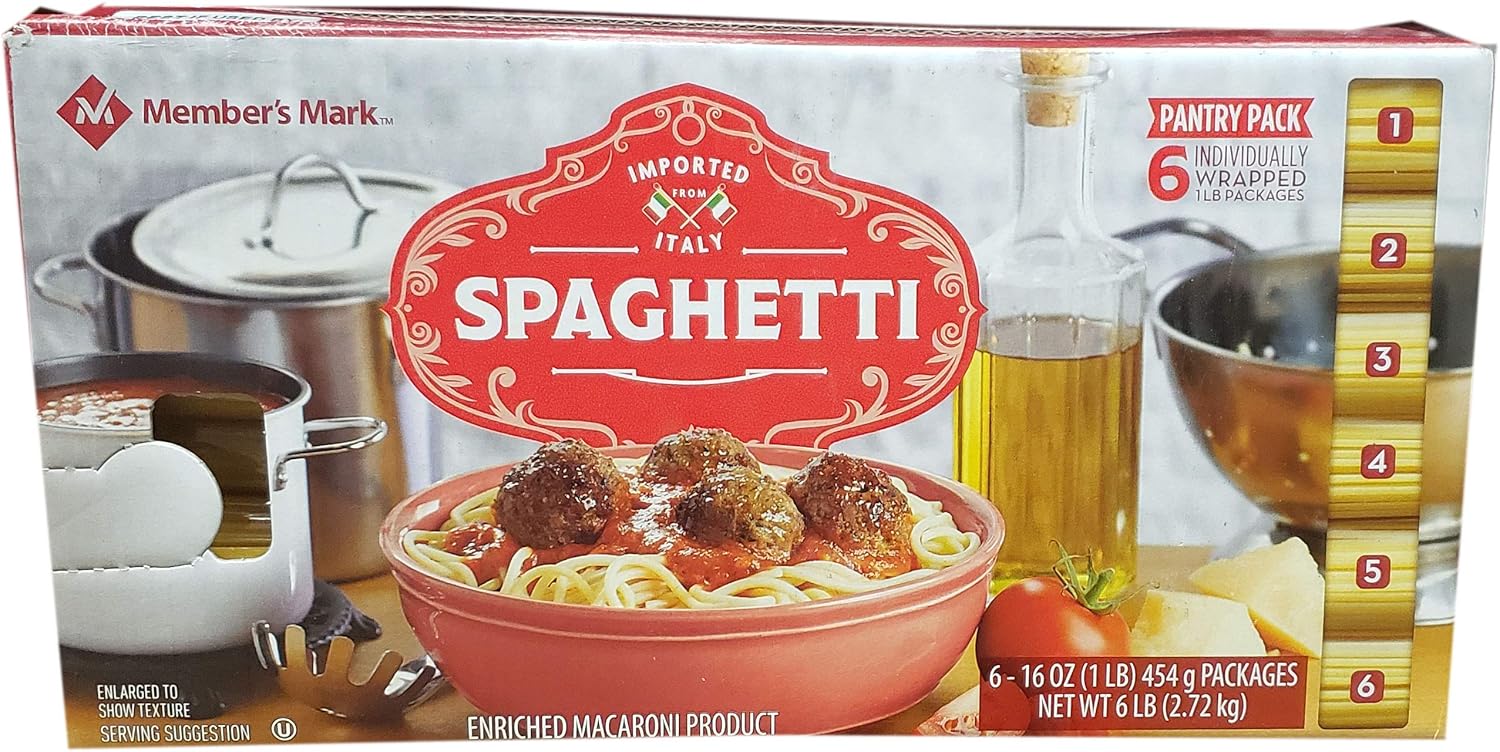 Amazon.com : Member's Mark Italian Spaghetti, 96 Ounce : Grocery ...