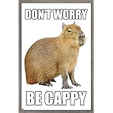 Amazon.com: Trends International Capybara - Be Cappy Wall Poster, 22.37 ...