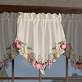 Amazon.com: Touch of Class Fruitful Embroidered Slubbed Oatmeal Window ...