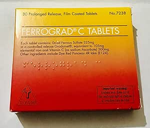 Ferrograd C Iron & Vitamin C Tablets 30 : Health & Household