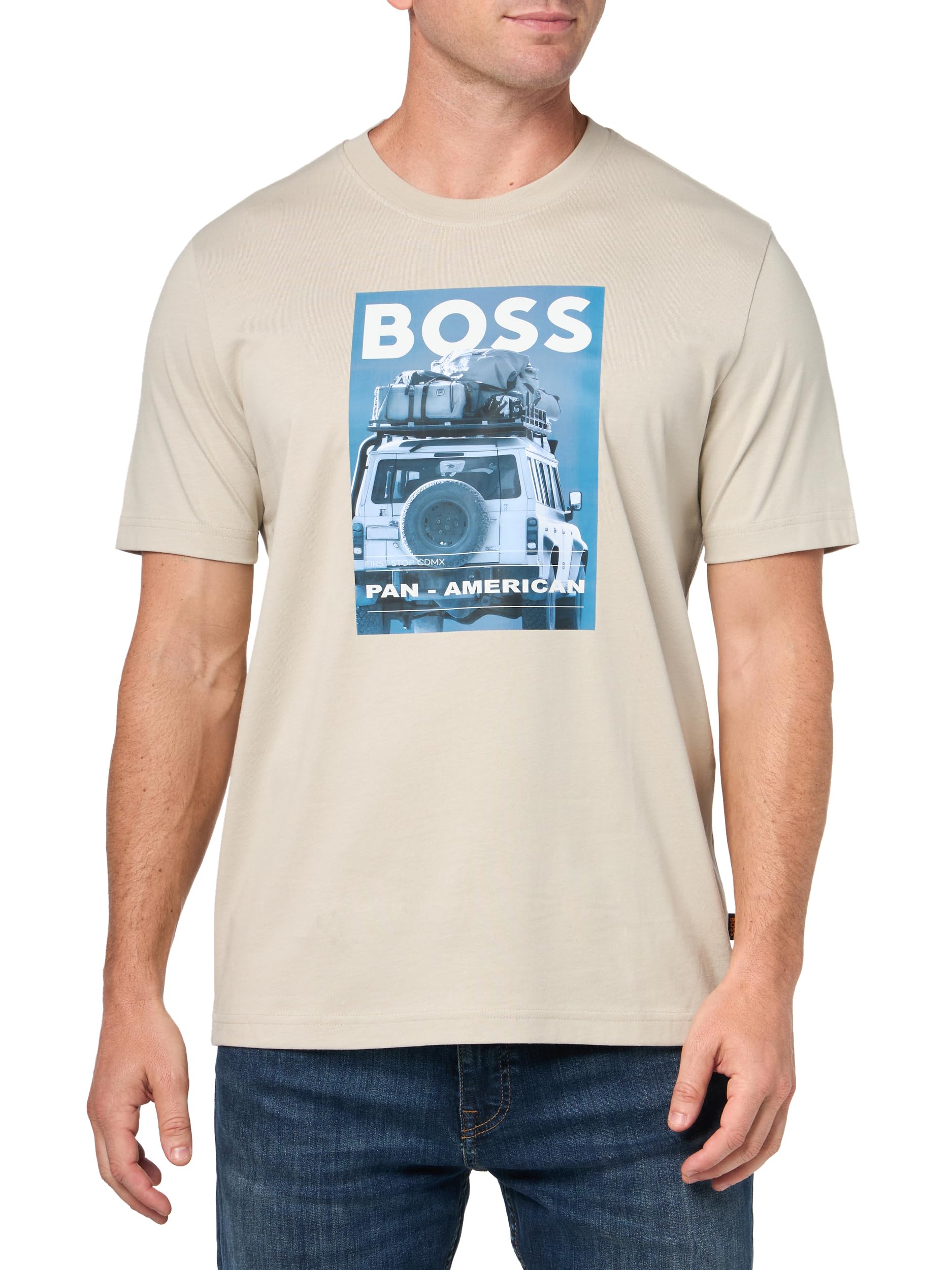 BOSS, Big Logo Car Graphic T-Shirt, Dessert Beige, L for sale | Phoenix ...
