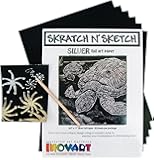 Amazon.com: INOVART 1109 Skratch n' Sketch Gold Foil Scratch Paper ...