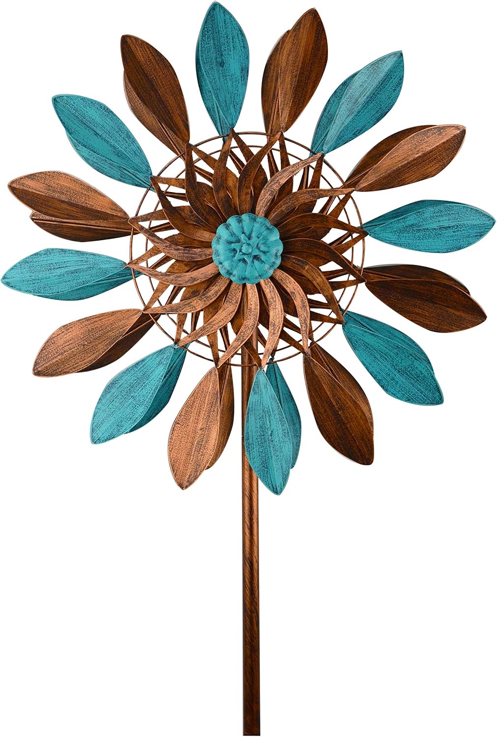 Amazon.com : Red Carpet Studios 34420 Wind Art Spinner Stake, Blue and ...