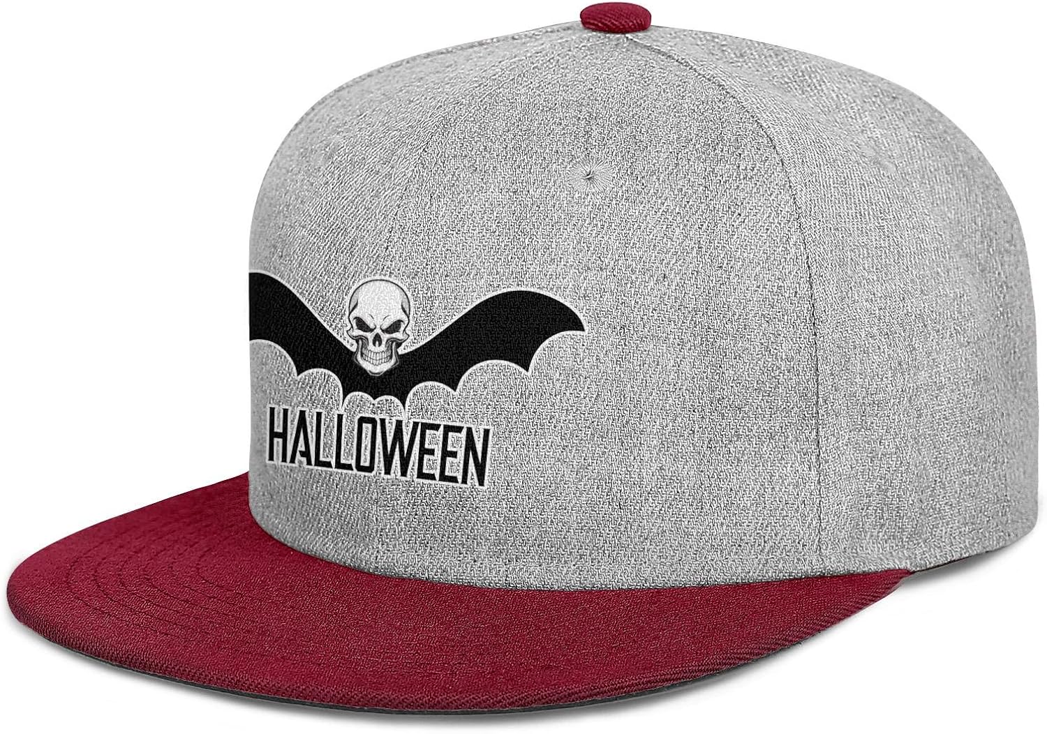 Bats Halloween Skull Bat Art Trucker Caps Women Men Adjustable Fits ...