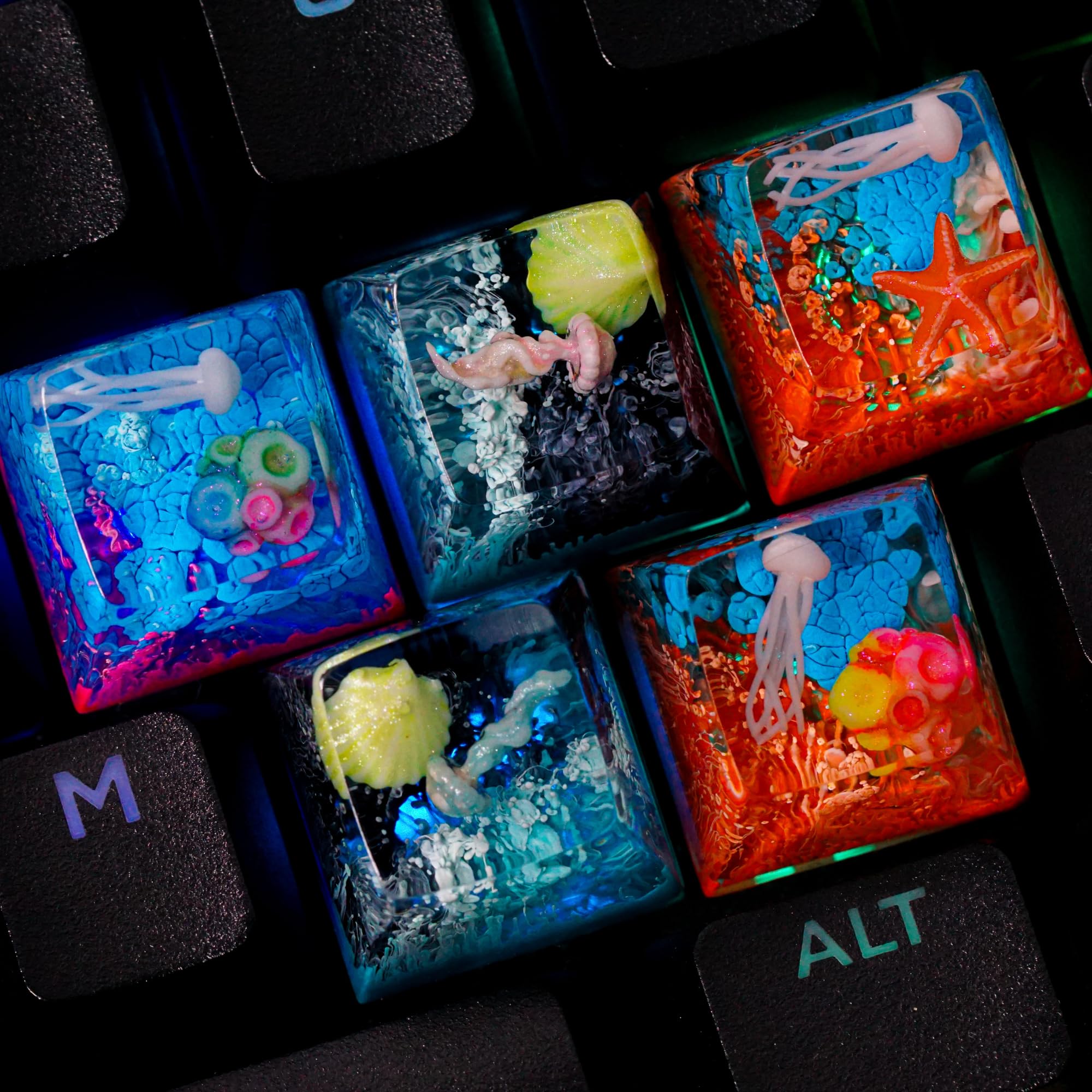 Mua Jelly Keycaps Artisan Keycaps Keyboard Keycaps Ocean Keycaps ...