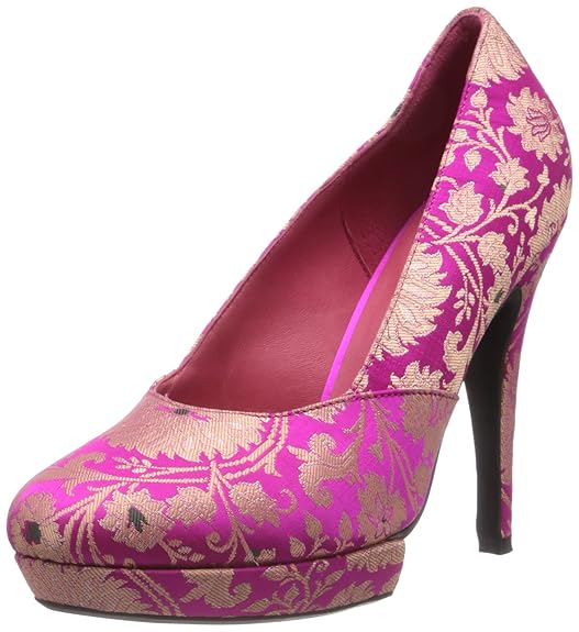 Buy Trishuli Women's Fuschia Silk Pumps - 6.5 UK (HZB-1) at Amazon.in