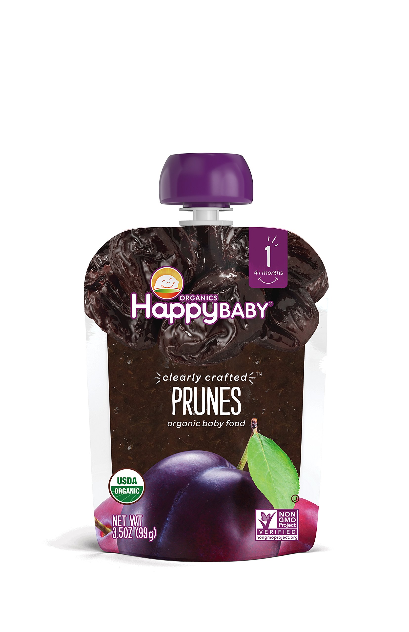Happy Baby Organic Clearly Crafted Stage 1 Baby Food 1 Prunes, 3.5 ...