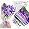 Amazon.com: YYUENGTAK Violet Tulip bouquet pipe cleaners for crafts ...