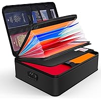 DocSafe Document Bag with Lock,Fireproof 3-Layer File Storage Case with ...