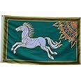 Amazon.com : Flylong LOTR Rohan Flag Banner 3X5 Feet Green : Patio ...