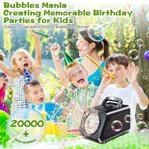 Portable Bubble Machine Automatic Bubble Blower Machine - 20,000 ...