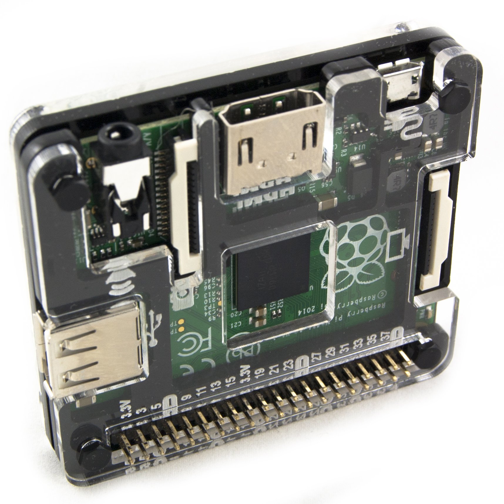 Raspberry Pi A+ Acrylic Case - Ebony Black on Galleon Philippines