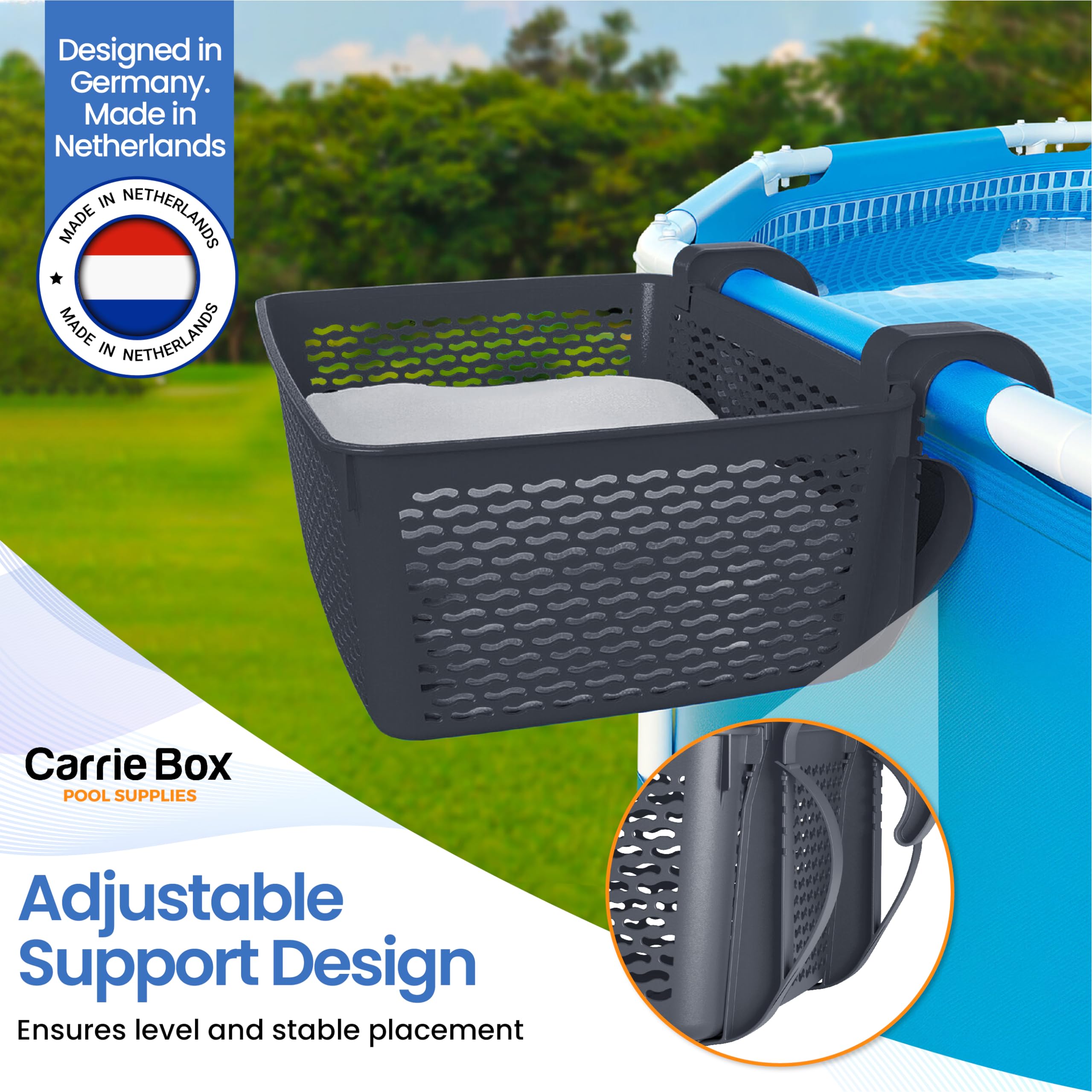 Mua Carrie Box Poolside Storage Basket | Above Ground Pool Accessories ...