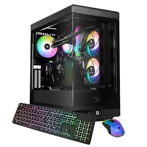 iBUYPOWER Y40 PRO Black Gaming PC Desktop Computer AMD Ryzen 7 9800X3D ...
