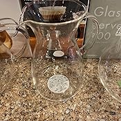 Amazon.com | Hario Decanter Coffee pitcher server, 600ml, Glass: Wine ...