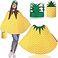 Amazon.com: Suhine 3 Pcs Pineapple Costume for Women - Pineapple Poncho ...