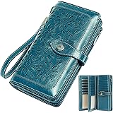 REETEE Ladies Leather Purse RFID Blocking Women's Wallet Multiple ...