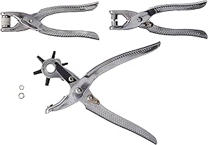 Grip - Leather Punch Set - Chrome Plated, 3 Pc - Snap And Grommet Set ...