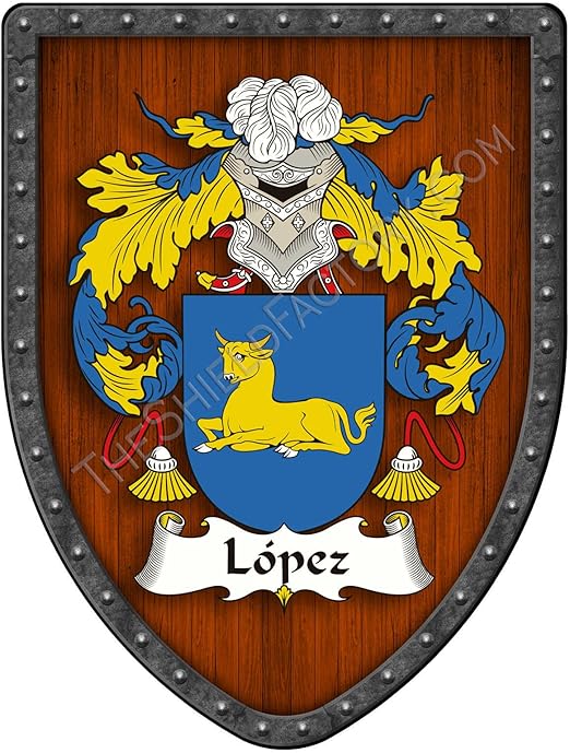 Amazon.com: López II Custom Coat of Arms Spanish Hispanic Family Crest ...