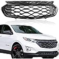 Amazon.com: Partsflow Front Grille Mesh Grill Upper Bumper Gloss Black ...
