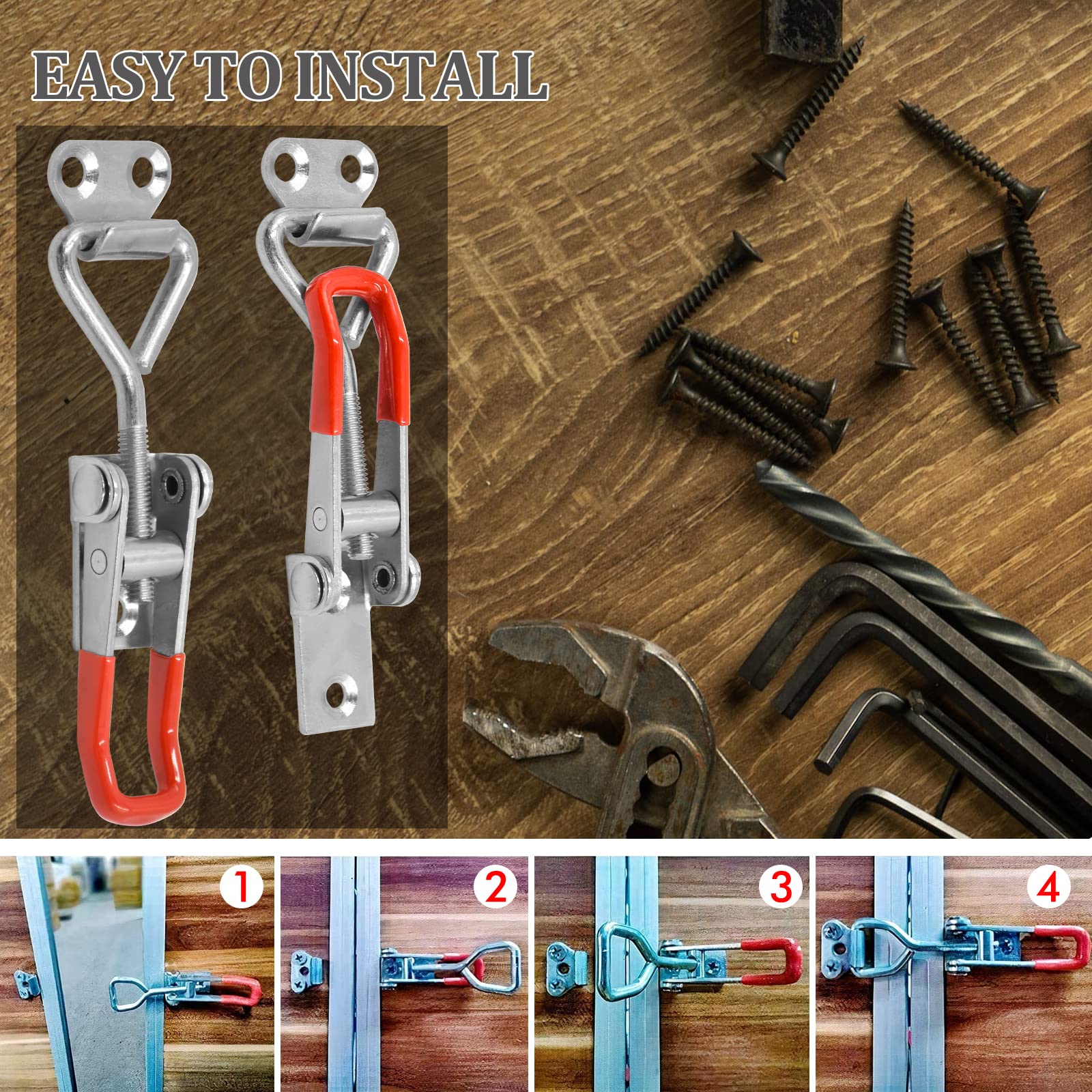Mua 4 Pack Adjustable Toggle Latch Clamp 4002, 550Lbs 250Kg Holding ...
