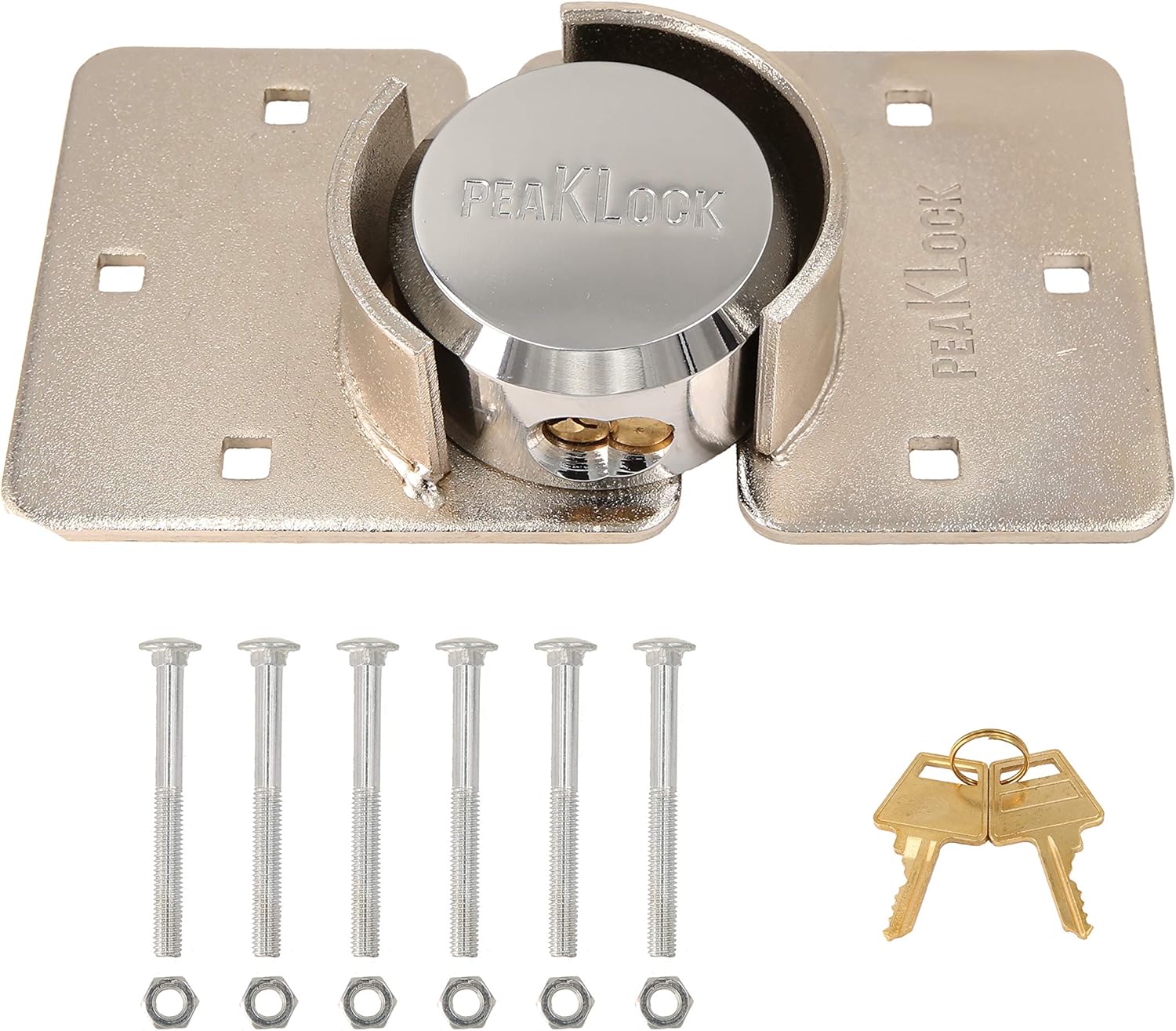 PEAKLOCK PLS0001 Heavy-Duty High Security Hasp with 2-7/8“ Hidden ...