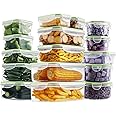 Amazon.com: HOMBERKING 32 Pieces Food Storage Containers Set with Snap Lids (16 Lids + 16 ...