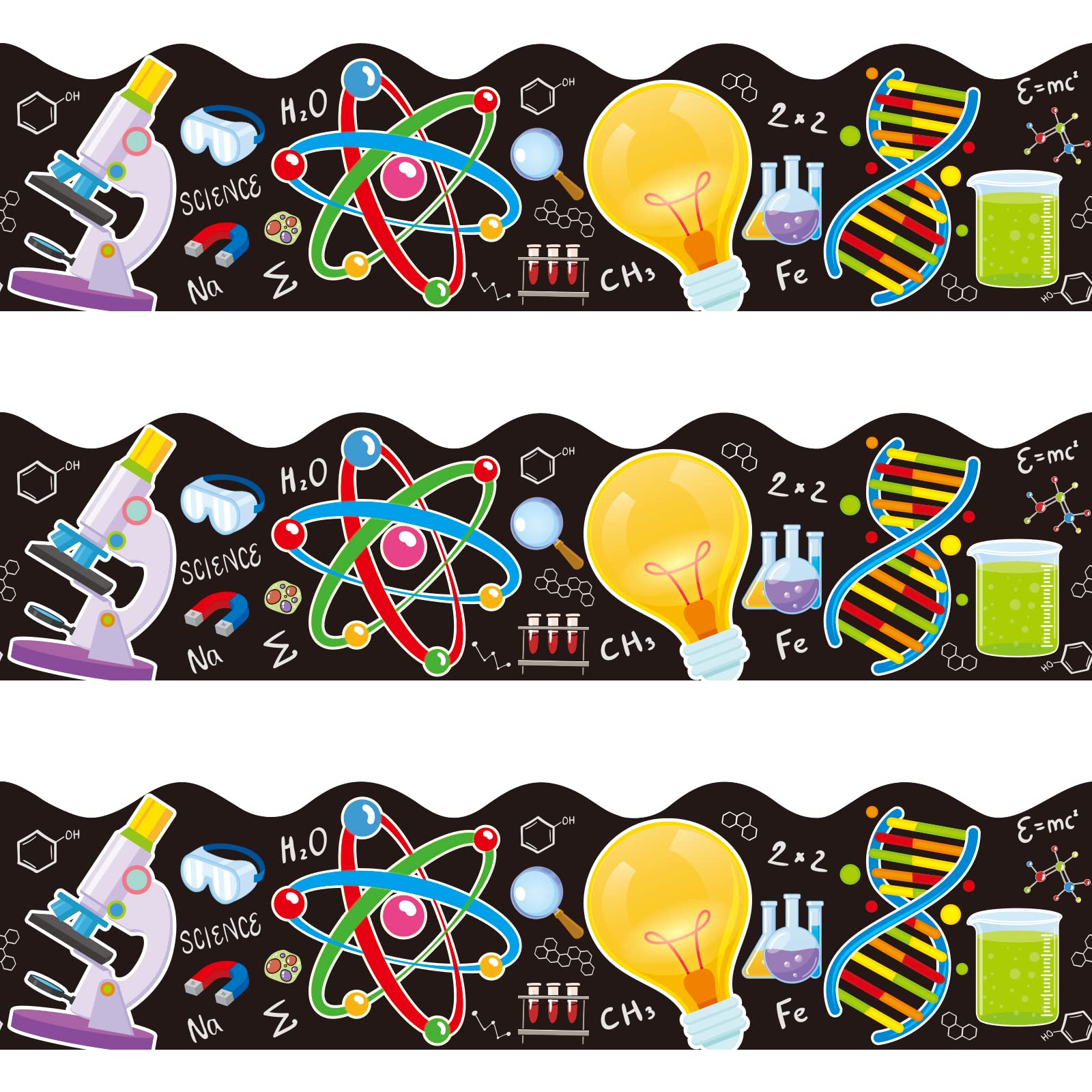 72 Feet Science Bulletin Board Borders Science Lab Border for Classroom ...
