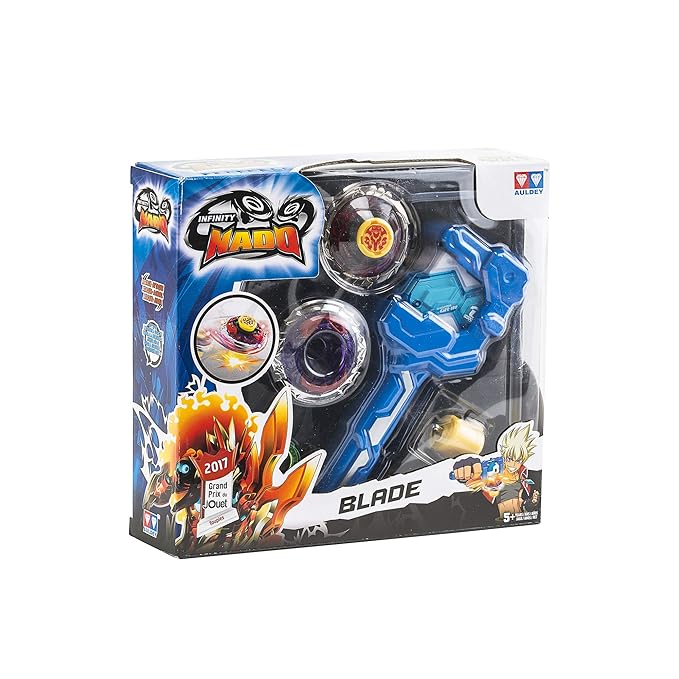 Buy Infinity Nado Fiery Blade Spinning Top with Launcher, 12 Pieces ...