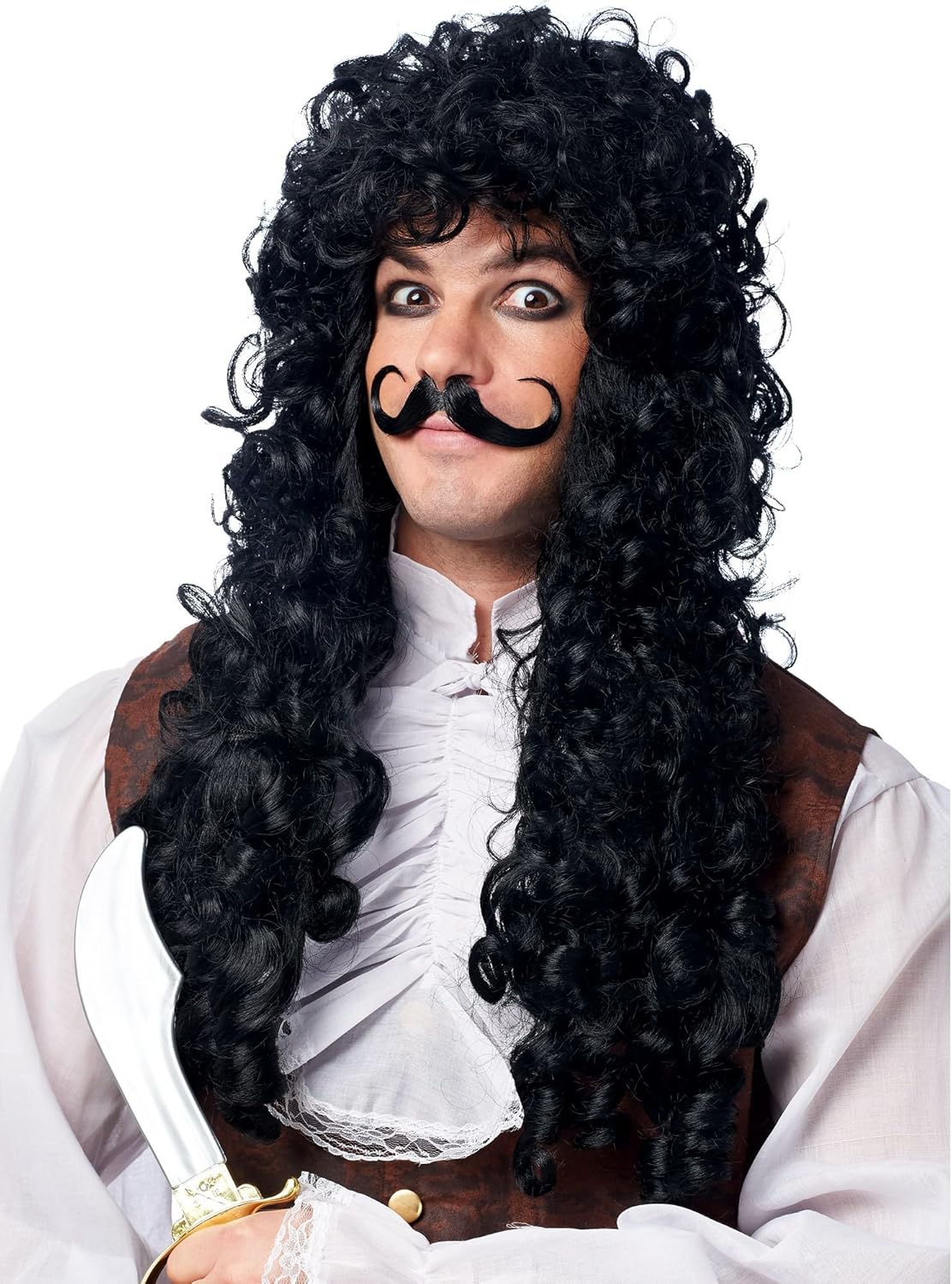 Captain Hook Wig Adult: Amazon.co.uk: Toys & Games