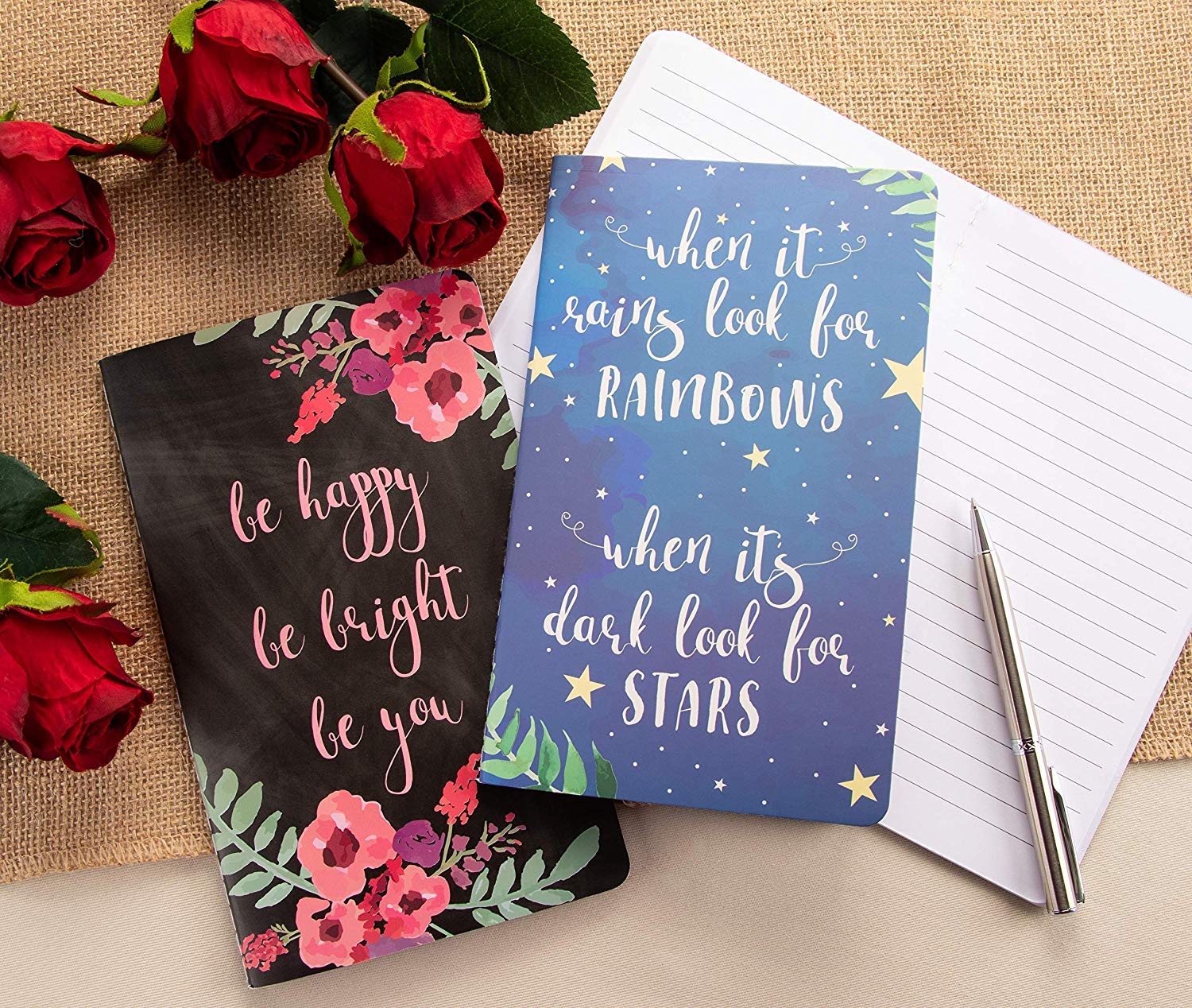 Set of 8 Inspirational Notebooks, 5x8 Bulk Journals with 8 Unique ...