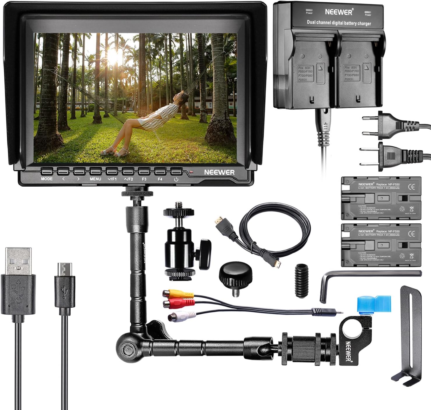 Neewer NW759 Monitor 7 Zoll , hohe Auflösung, IPS: Amazon.de: Kamera