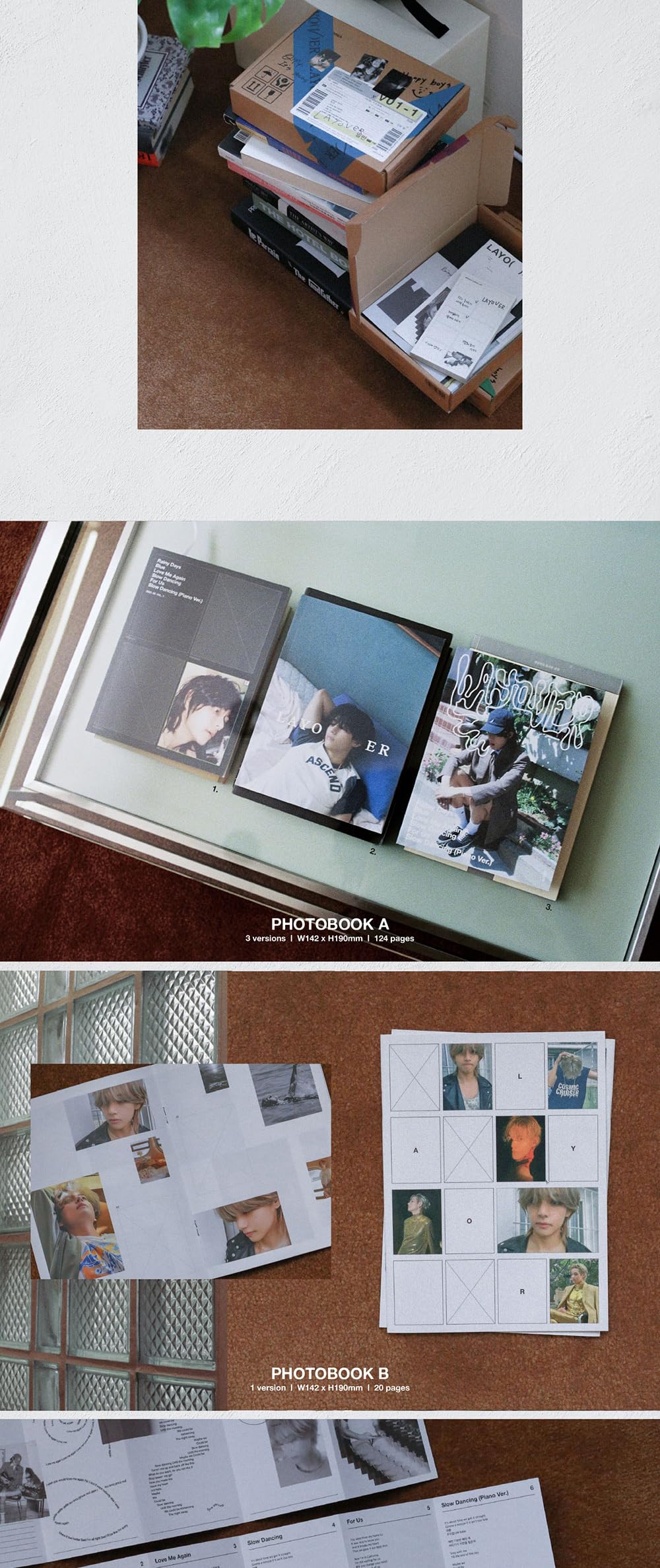 Mua BTS V Layover 1st Solo Album Out box+Contents+Photobook+Lyric book ...