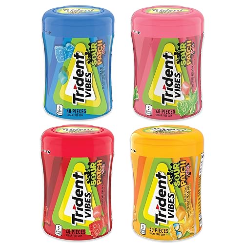 Sour Gum Variety 4 Pack Bottles in Kenya | Whizz Chewing & Bubble Gum
