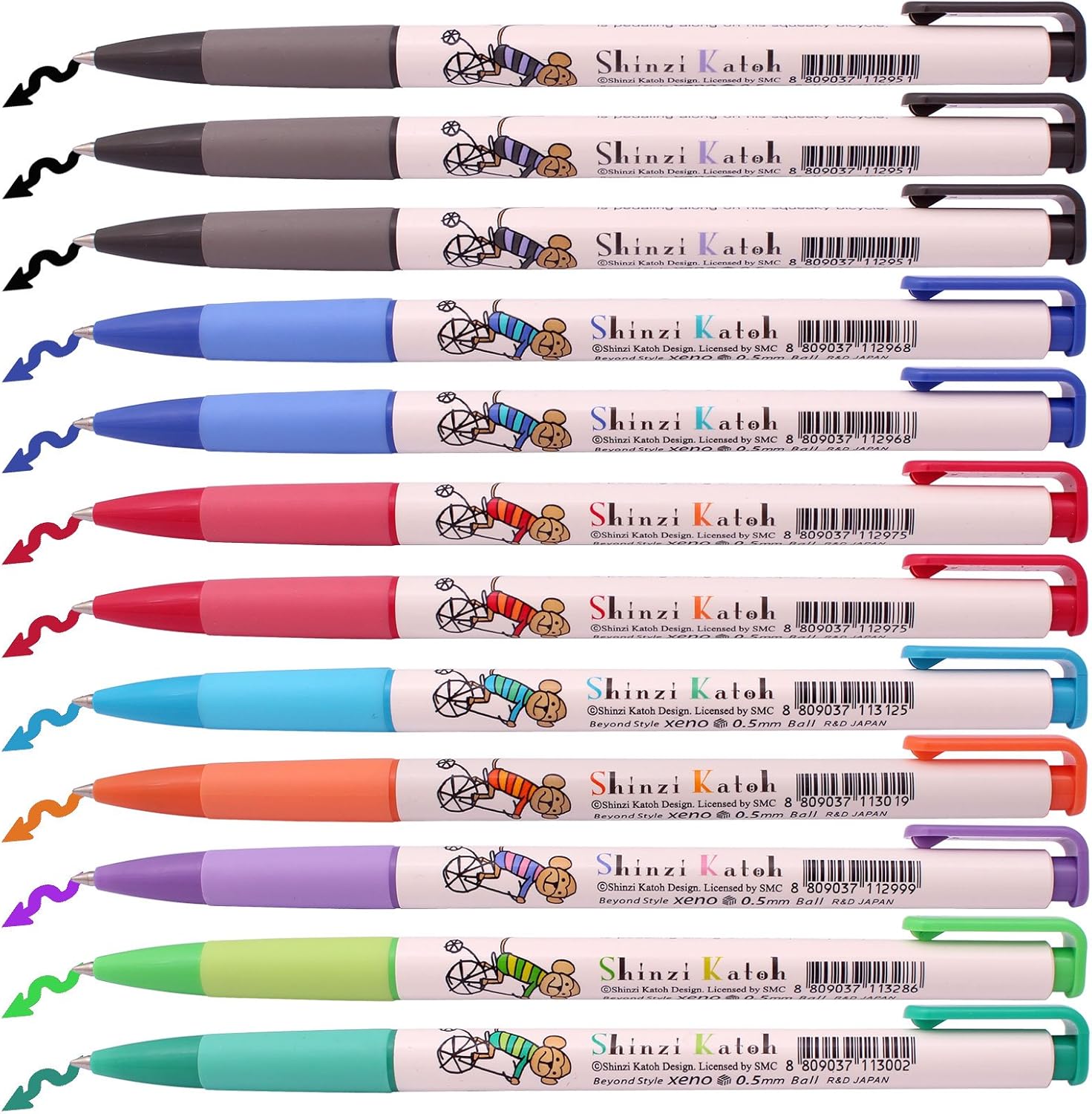 Amazon.com: Xeno Shinzi Katoh Bonheur 0.5 Mm Slim Ball Point Pen Box ...