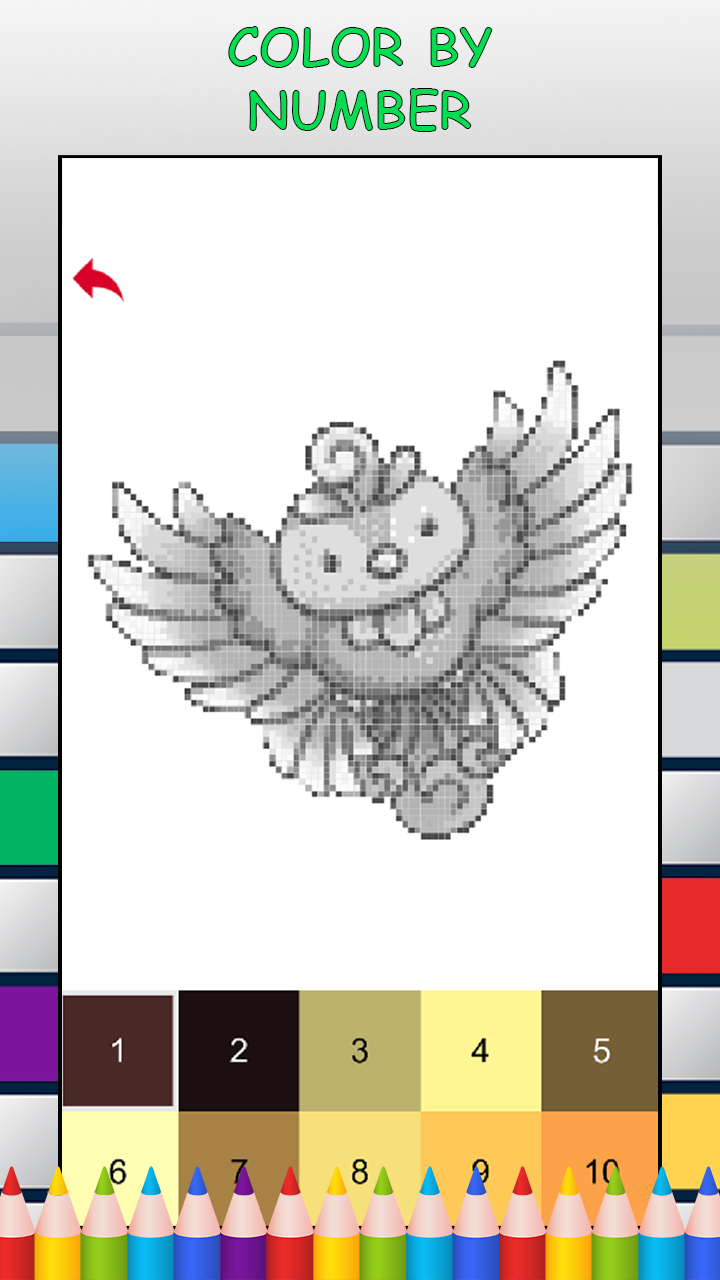 Phoenixes Color by Number - Free Pixel Art Game - Coloring Book Pages ...