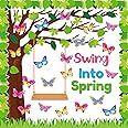 Amazon.com: Kepeel Spring Butterfly Tree Bulletin Board Set Swing Into ...