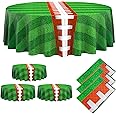 Amazon.com: Oudain 3 Pcs Football Party Tablecloth 84 Inches Football ...