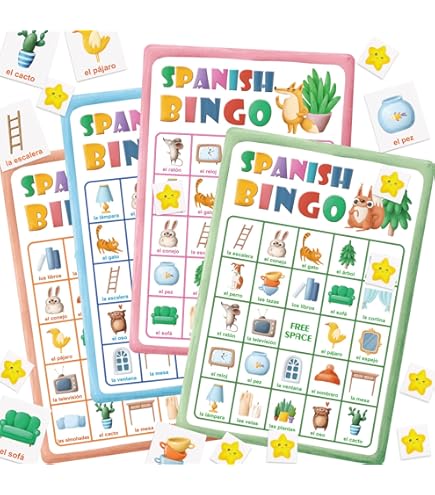 Spanish Bingo Cards