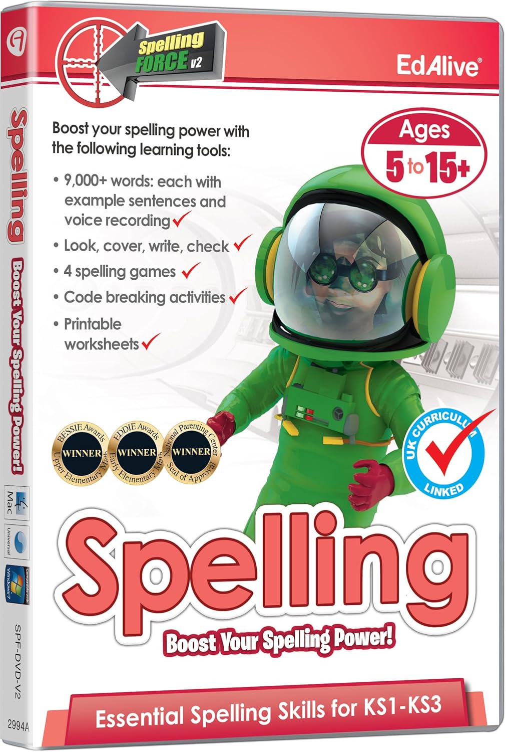 Spelling Force V2 (PC/Mac): Amazon.co.uk: Software