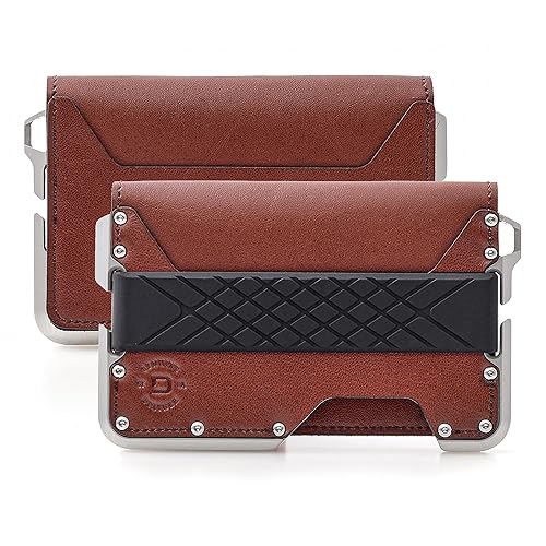 DANGO PRODUCTS Men Minimalist, Whiskey Brown/Satin Silver (Bifold), M ...