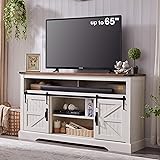 Amazon.com: OKD Fireplace TV Stand for 65+ Inch TV, 33" Tall Highboy Farmhouse Entertainment ...