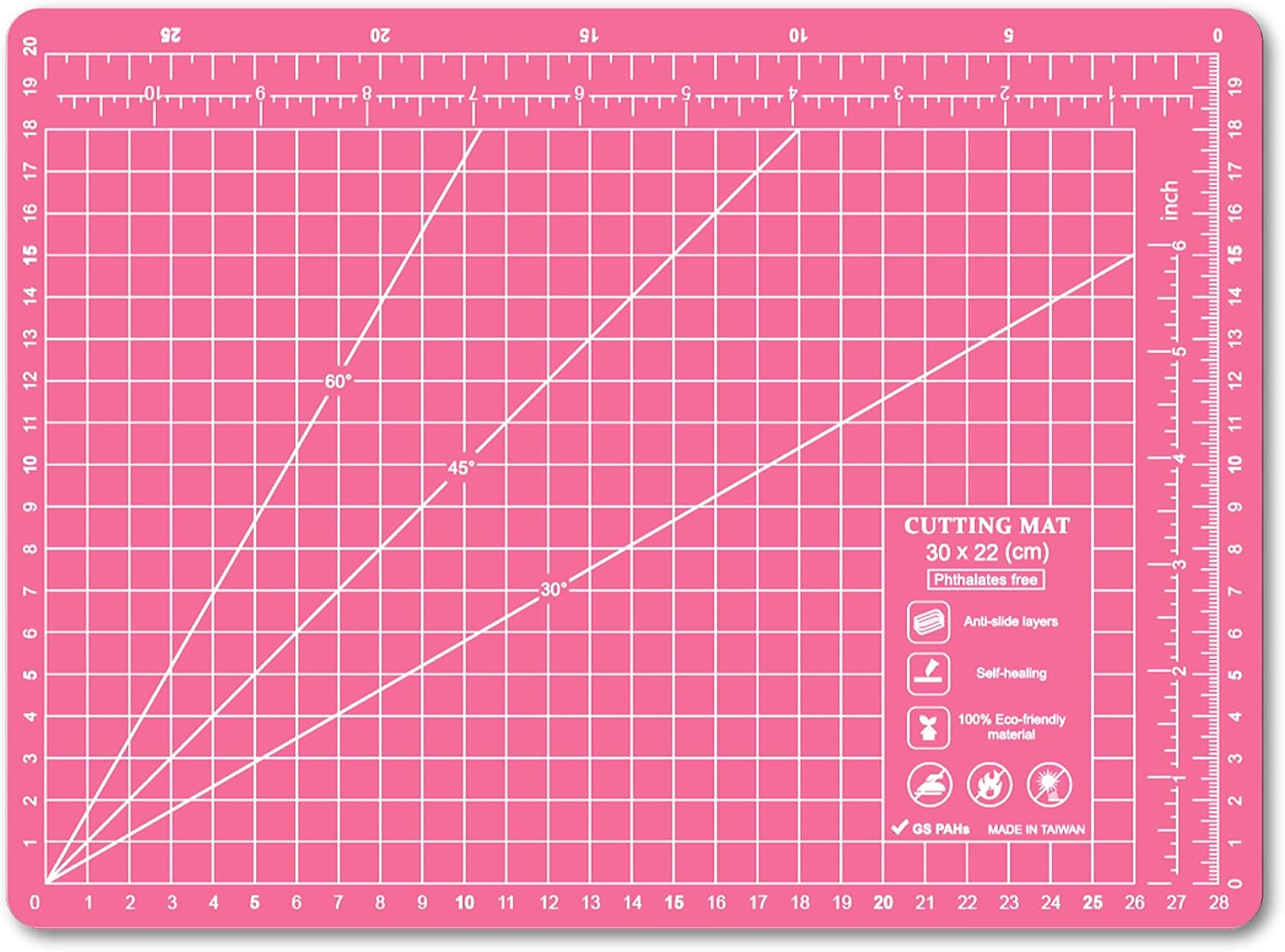 Healing Self Mm 220 X 300 Inch 9W X 12L A4 Eco Pink Mat Cutting healing-self-mm-220-x-300-inch-9w-x-12l-a4-eco-pink-mat-cutting
