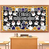 Amazon.com: JarThenaAMCS 97Pcs Halloween Ghost Bulletin Board ...
