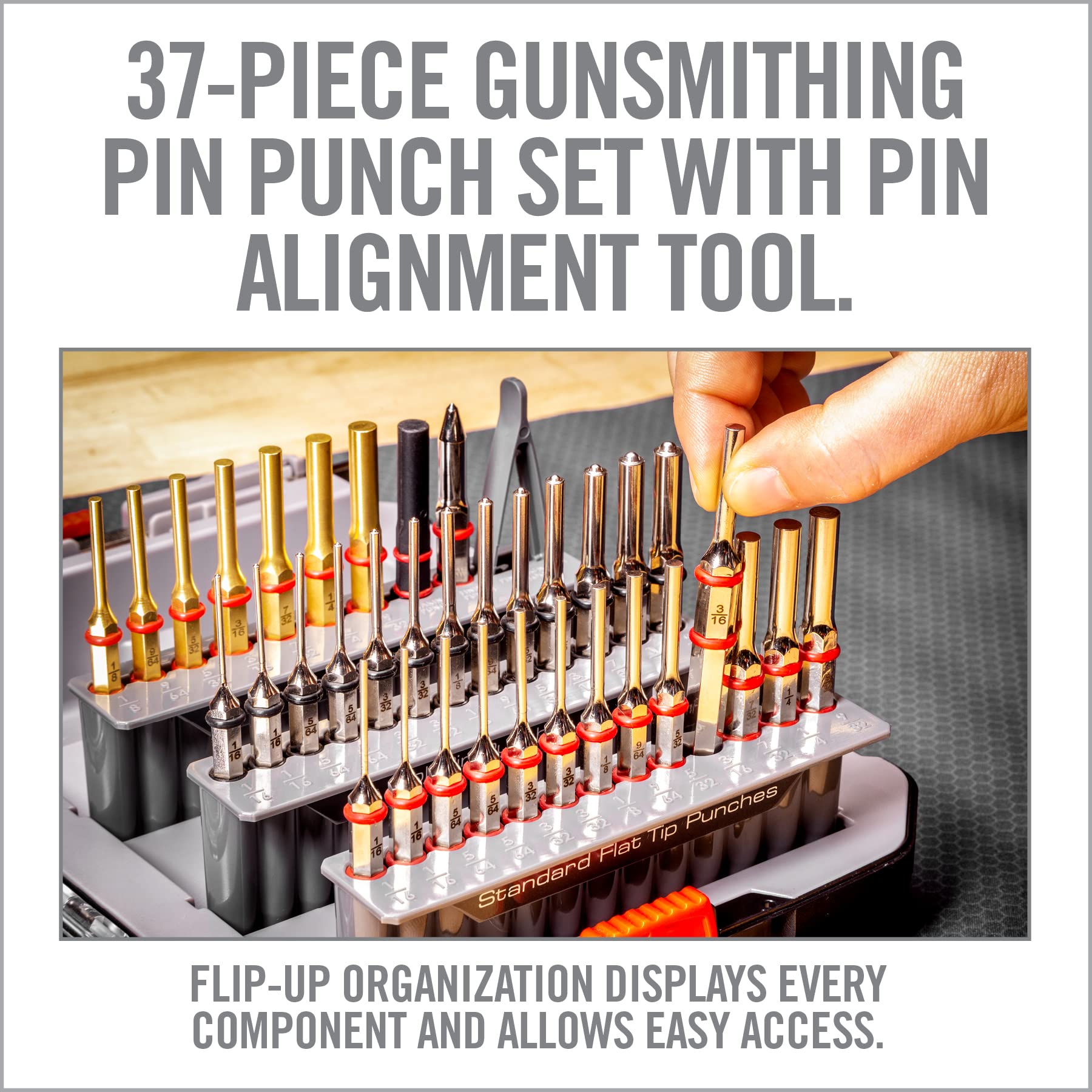 Mua Punch Set, Gunsmithing Tool Kit with Roll Pin Punch Set, Flat Tip ...