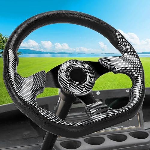 Golf Cart Steering Wheel for EZGO TXT/RXV/Valor/Marathon, Club Car DS ...