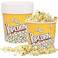 Amazon.com: Popcorn Containers Cardboard Popcorn Bucket 85oz,Popcorn ...